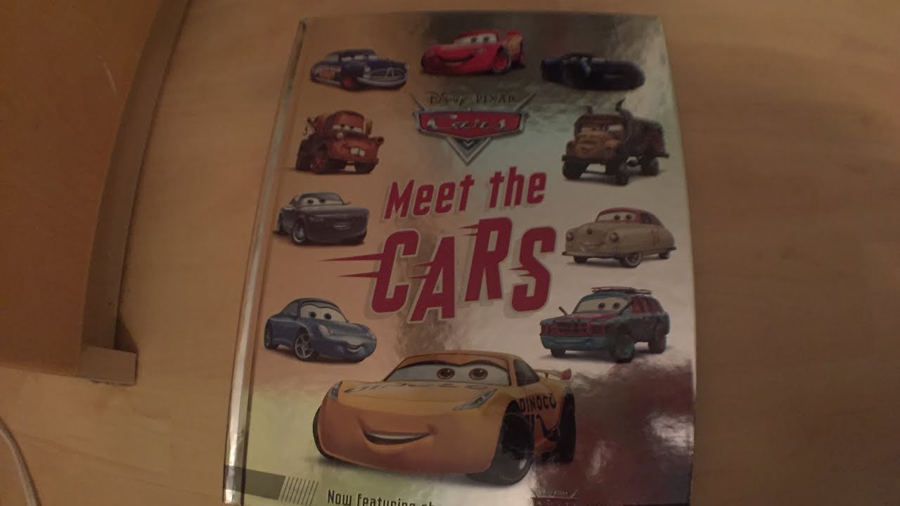 Disney Pixar Cars 3 MEET THE CARS BOOK WITH CARS 3 CHARACTERS! - YouTube