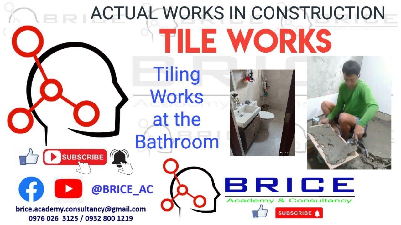 Tile Works (Actual Tiling Works at Bathroom) - YouTube