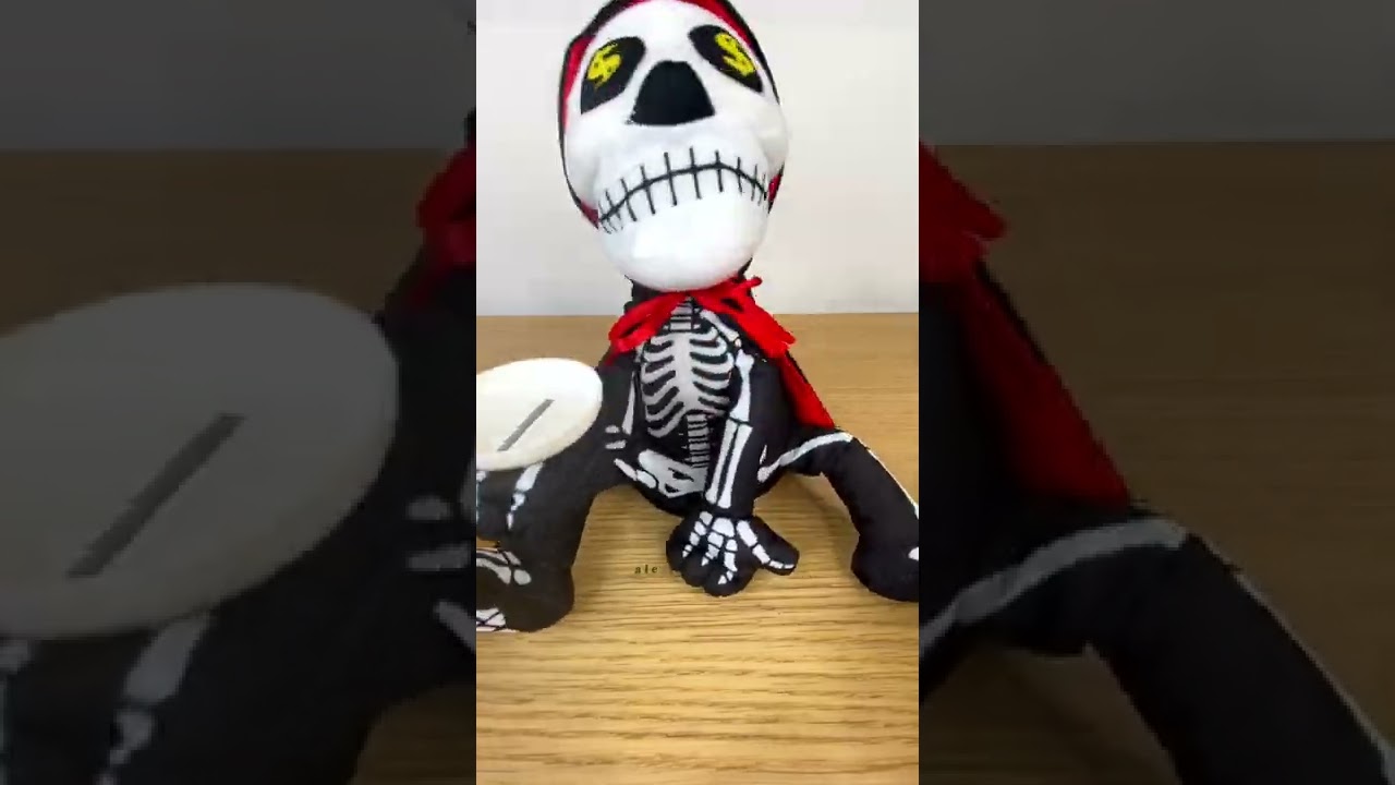 Skeleton piggy bank with hood - YouTube