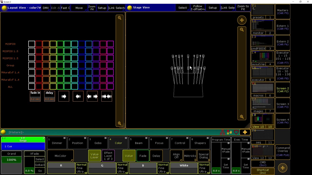 Grand MA2 color grid plugin - YouTube