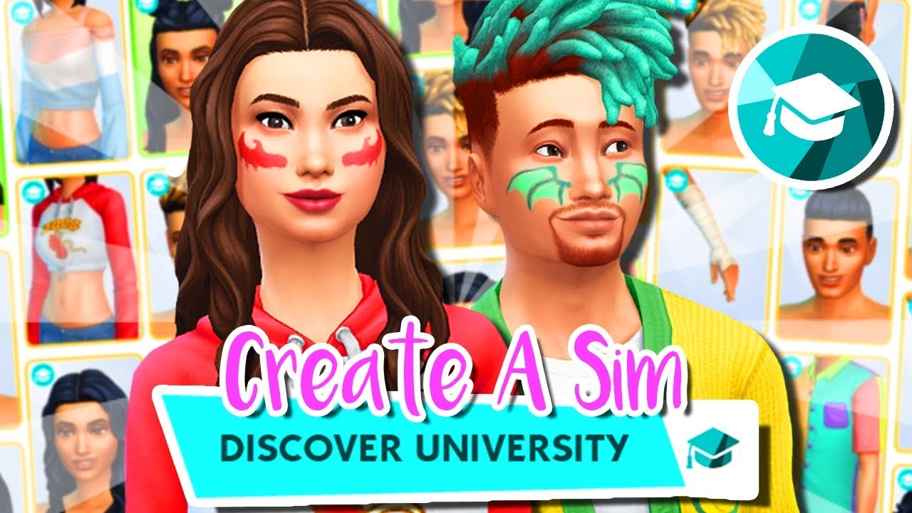 FULL Create A Sim Review 🎓DISCOVER UNIVERSITY CAS Showcase | The Sims 4 ...