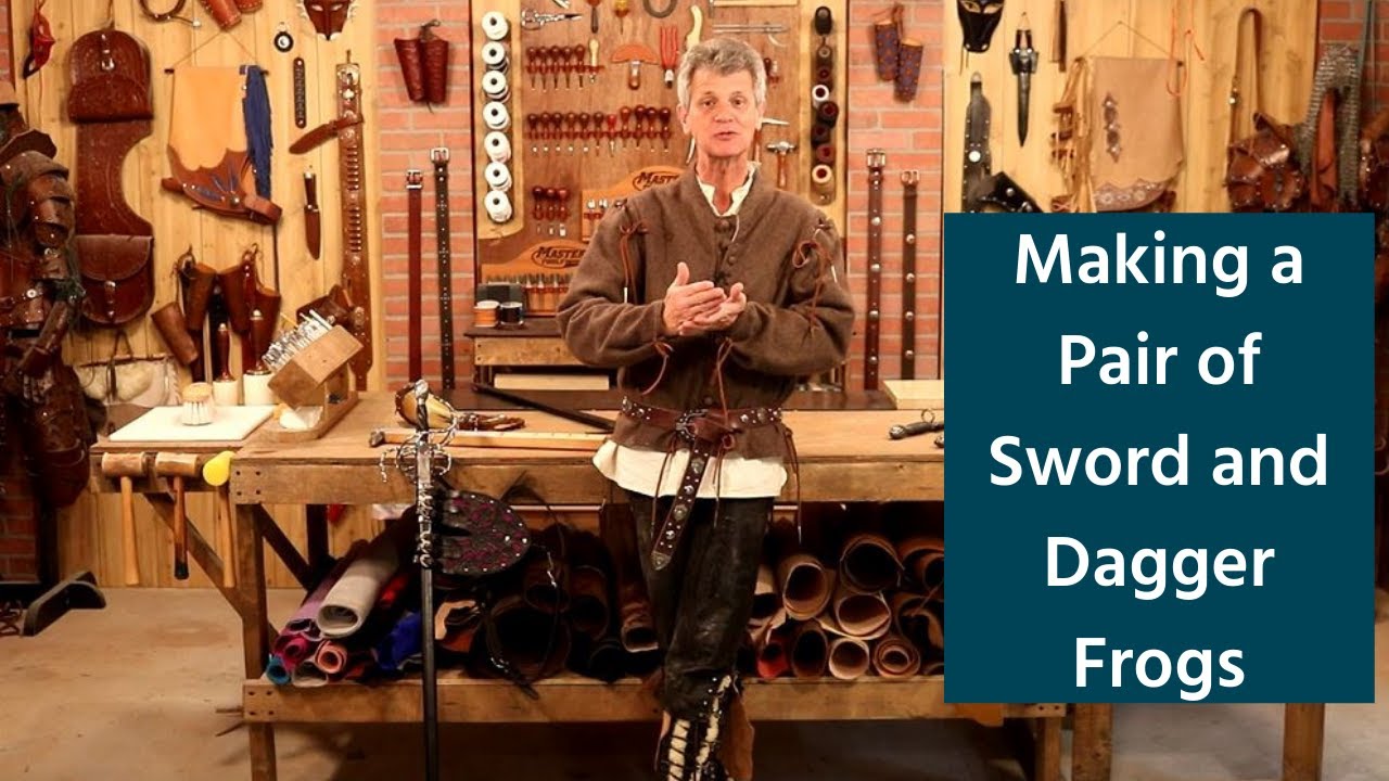Making a Pair of Matching Sword and Dagger Frogs - YouTube