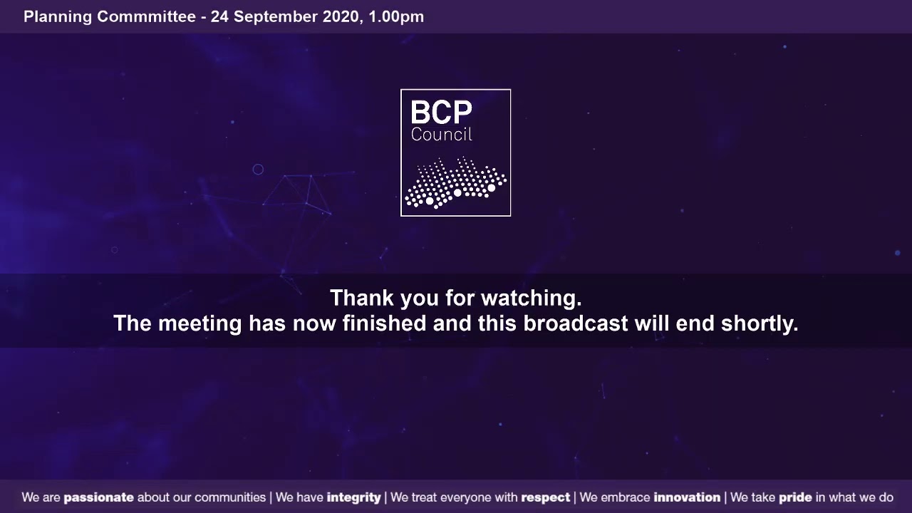 Planning Committee 24 September 2020 1.00pm | BCP Council - YouTube