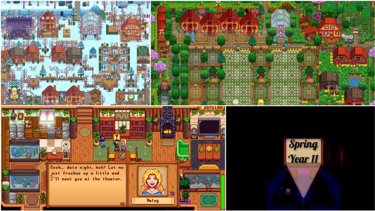 Stardew Valley Farm Layout Transformation Part 1 "Spring" PS5 - YouTube