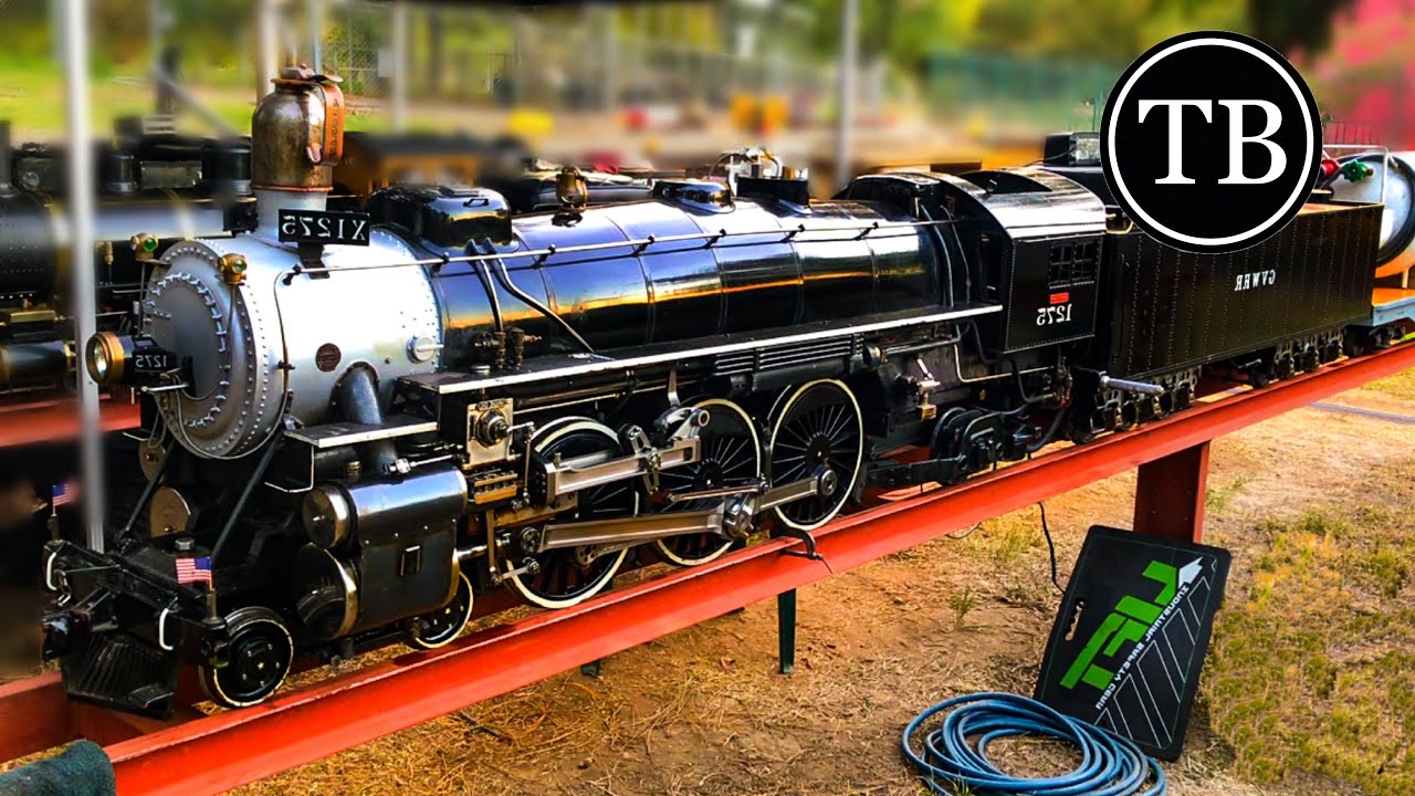 Pacific Live Steam Locomotive #trains #livesteam #trainbuilder - YouTube