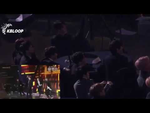 EXO REACTS TO SUPER JUNIOR (BLACK SUIT) AT ASIAN ARTIST AWARDS  2017