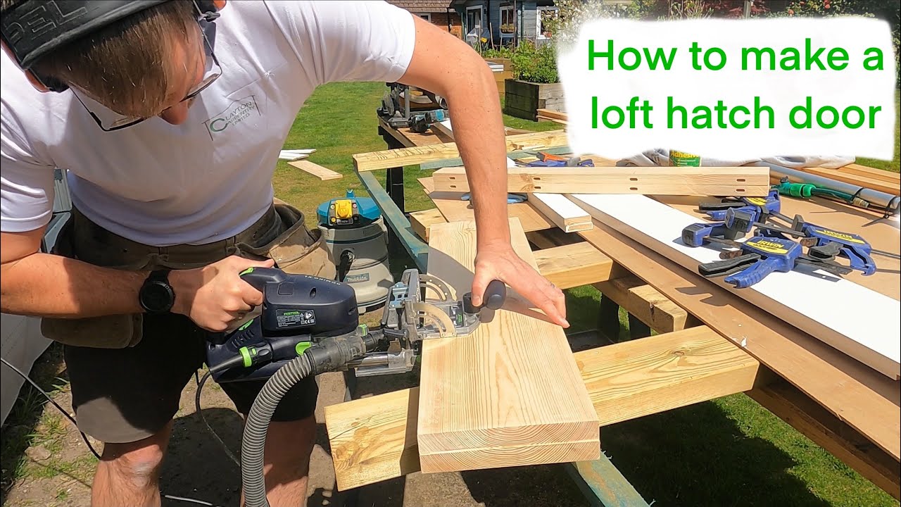 How to make a loft hatch door - YouTube