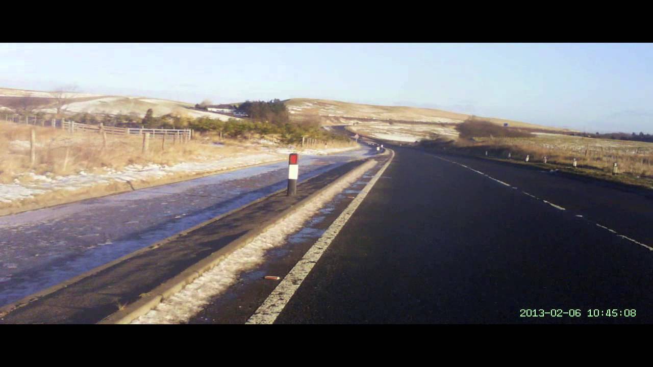 A77 Cycle path of Ice! - YouTube
