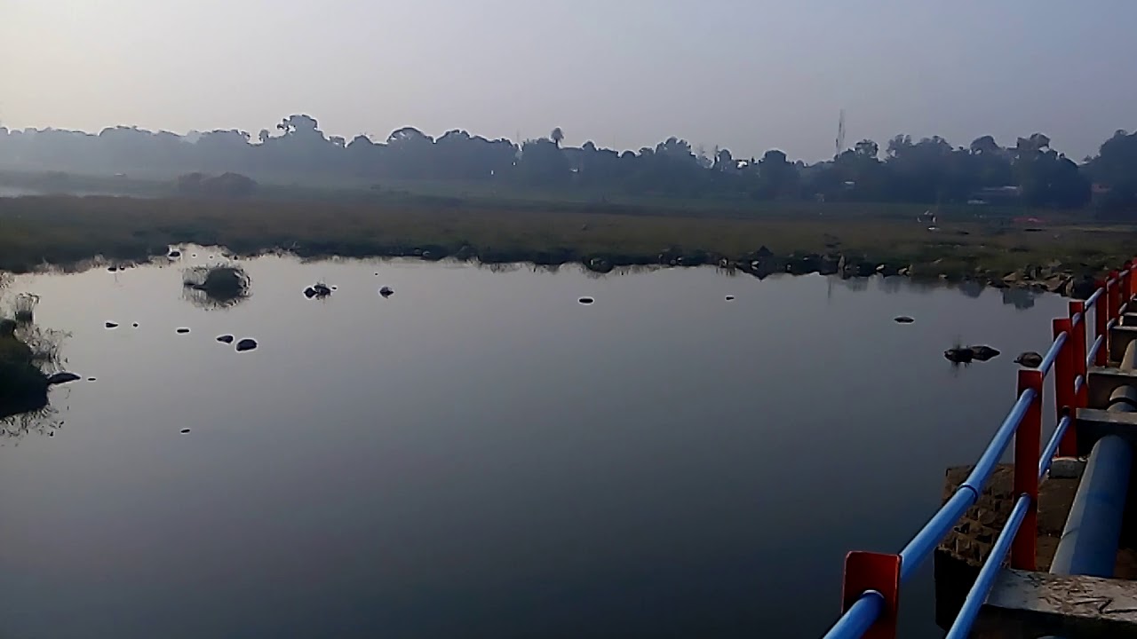 Buetyfull morning view of the narmada at rapta ghat mandla - YouTube