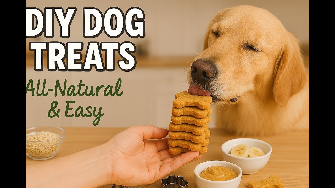 Easy Grain-Free Dog Cookies 🐶 | 3-Ingredient Natural Treat Recipe Your ...