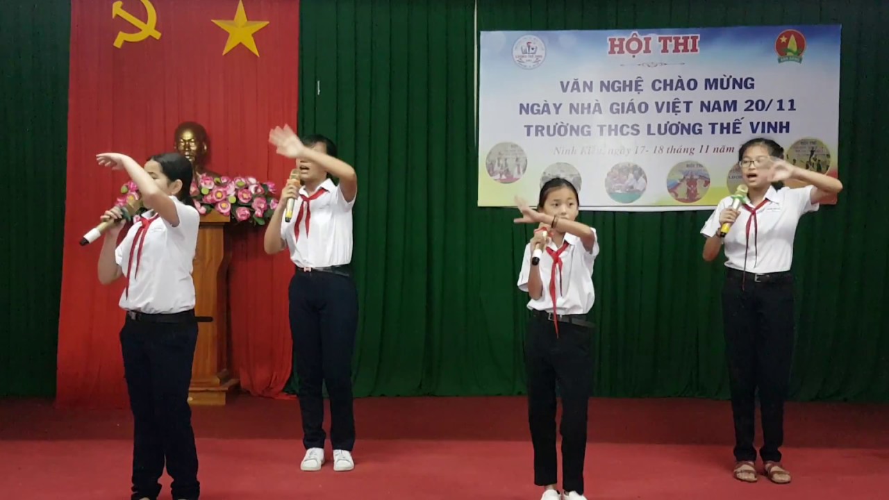 THCS LTV - 6A2 - Tốp ca - Mái trường mến yêu - YouTube