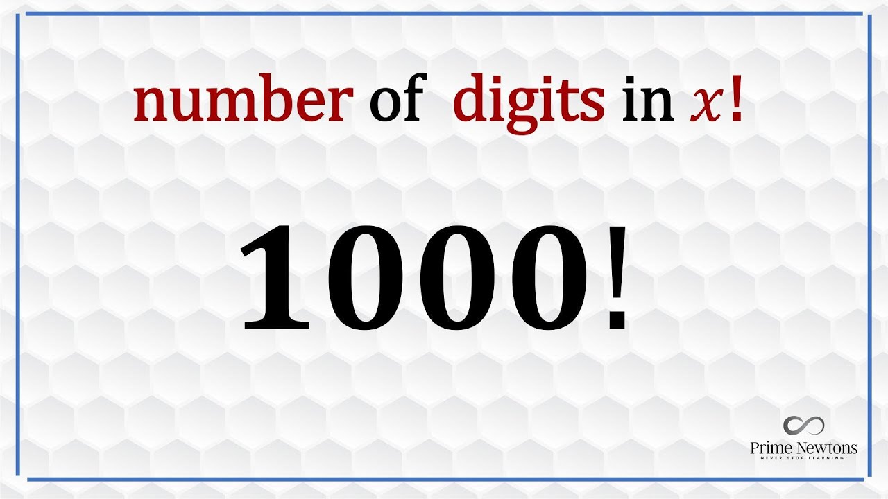 Number of digits of n! - YouTube