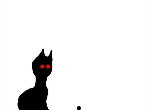 кот смотрит на взрывающийся шарик - YouTube