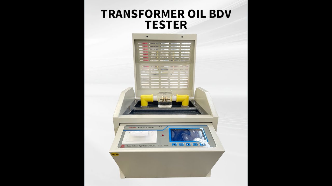 HM801 80KV Transformer Oil BDV Tester - YouTube