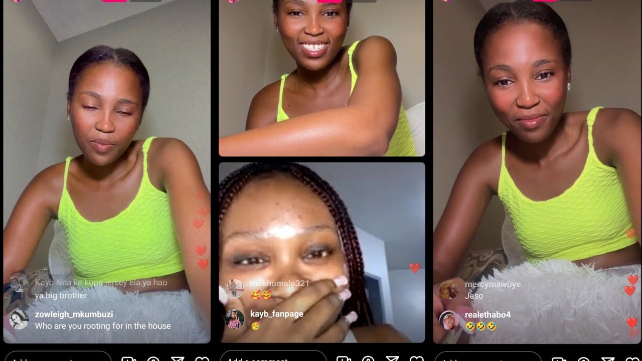 Big Brother Mzansi: Kay b Live on IG watch - YouTube