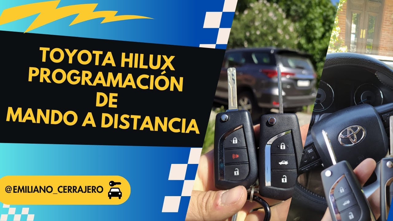 Toyota Hilux 2019 programación de control remoto/ Mando a distancia ...