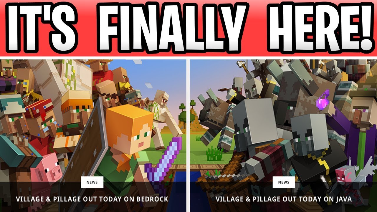 Minecraft Village & Pillage Is FINALLY HERE! 1.14/ 1.11 Java, IOS ...