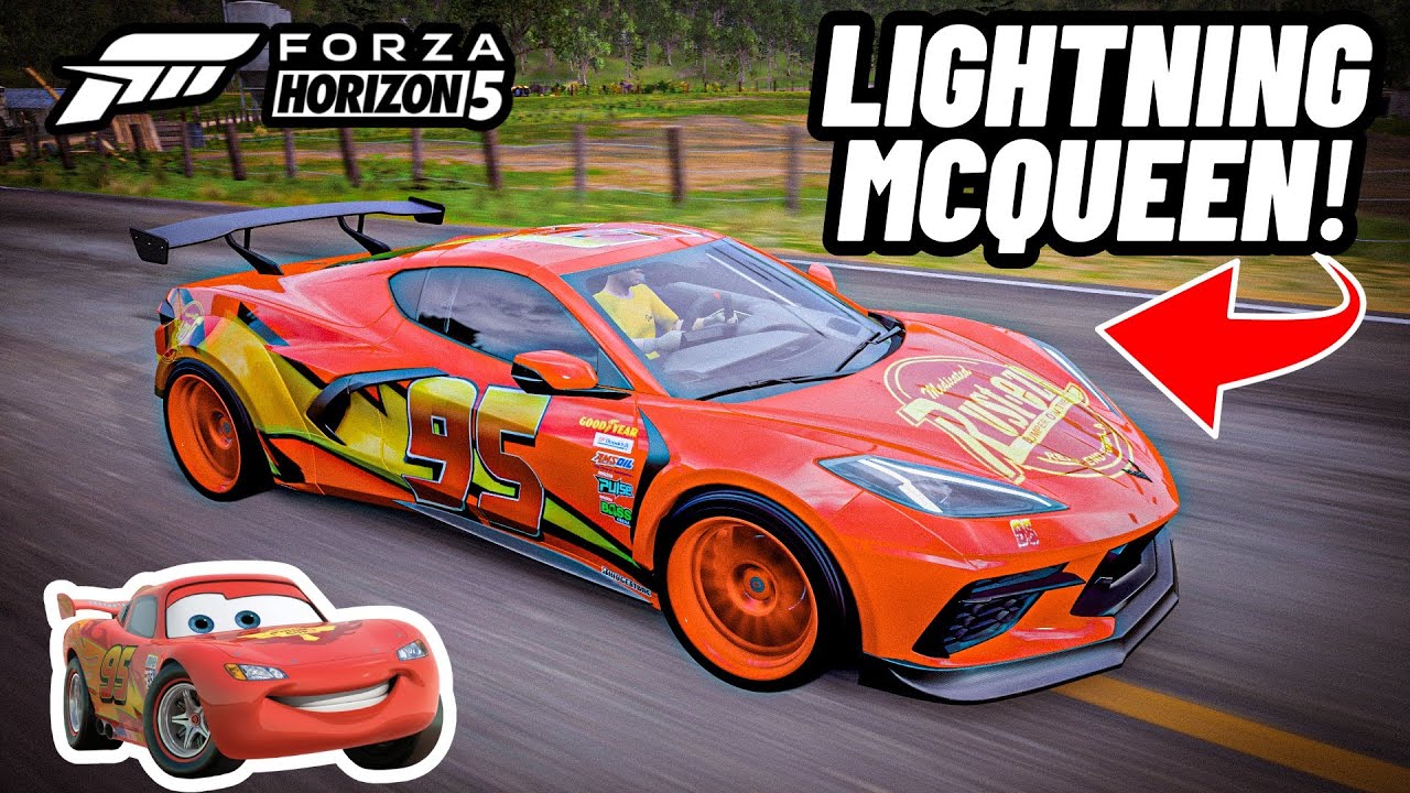 Forza Horizon 5 - Chevrolet Corvette "Lightning Mcqueen" STINGRAY COUPE - YouTube