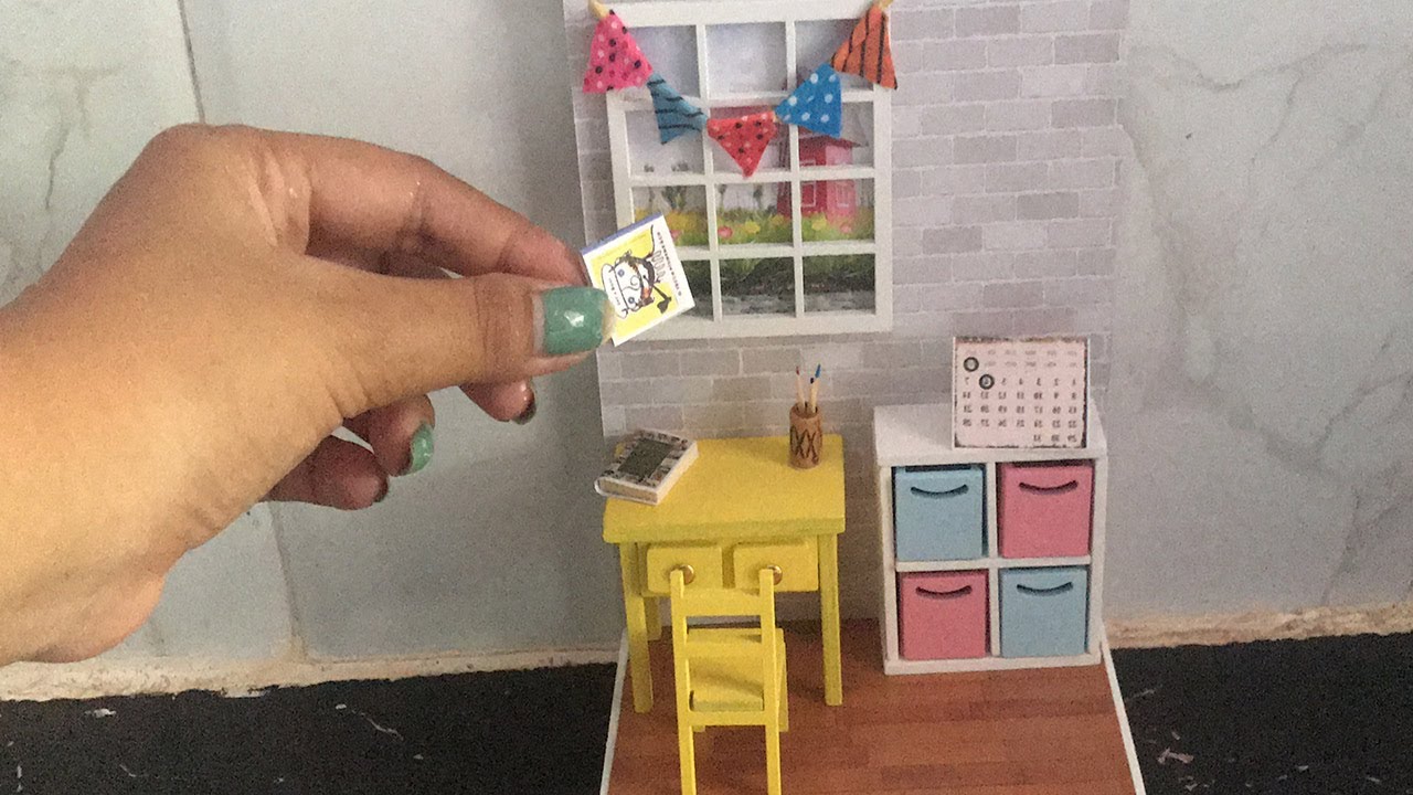 Miniature ,Installation of Real mini study room |so small study room ...