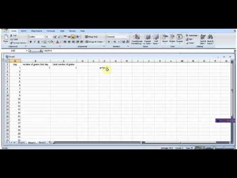 Geometric sequences and series with a spreadsheet - YouTube
