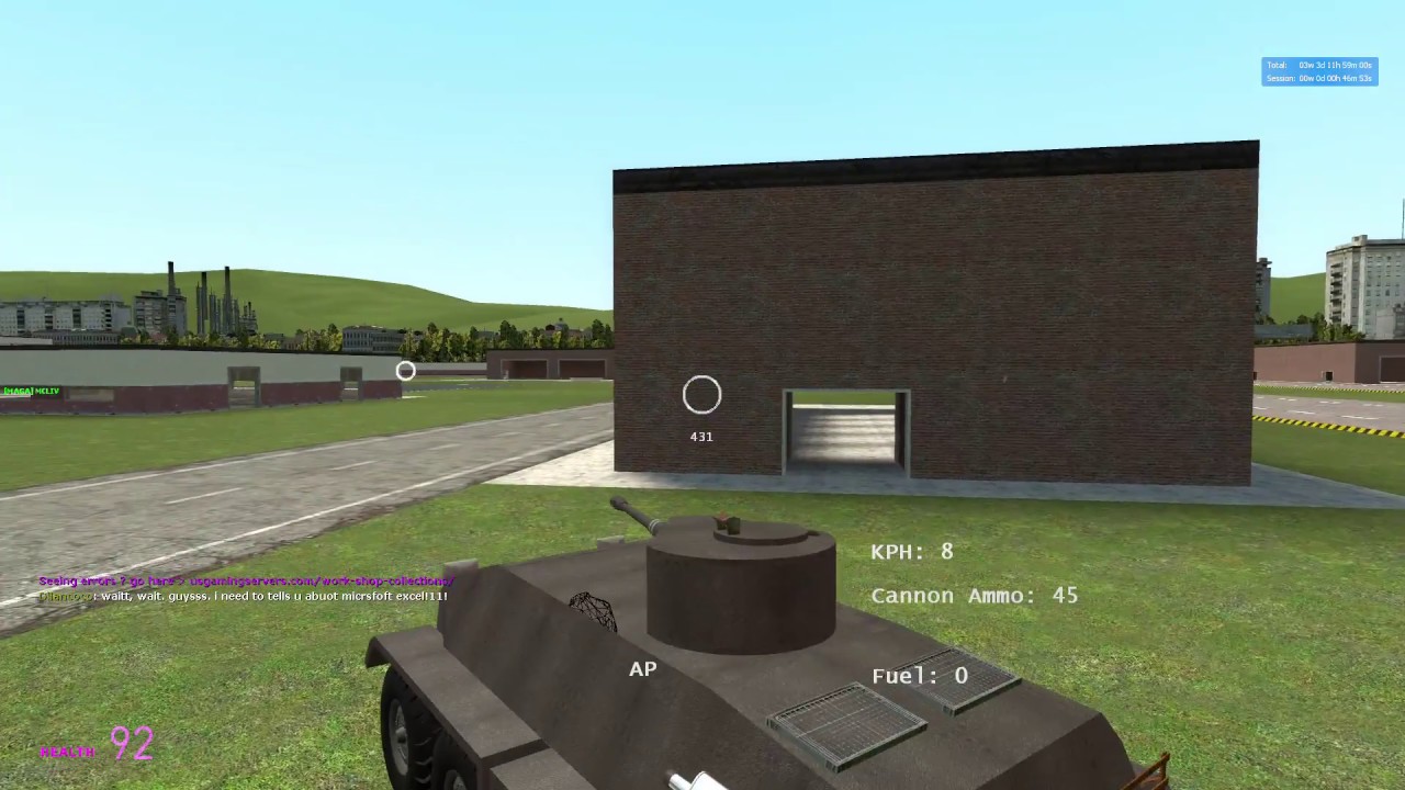 Garry's Mod ACF tank battle - YouTube