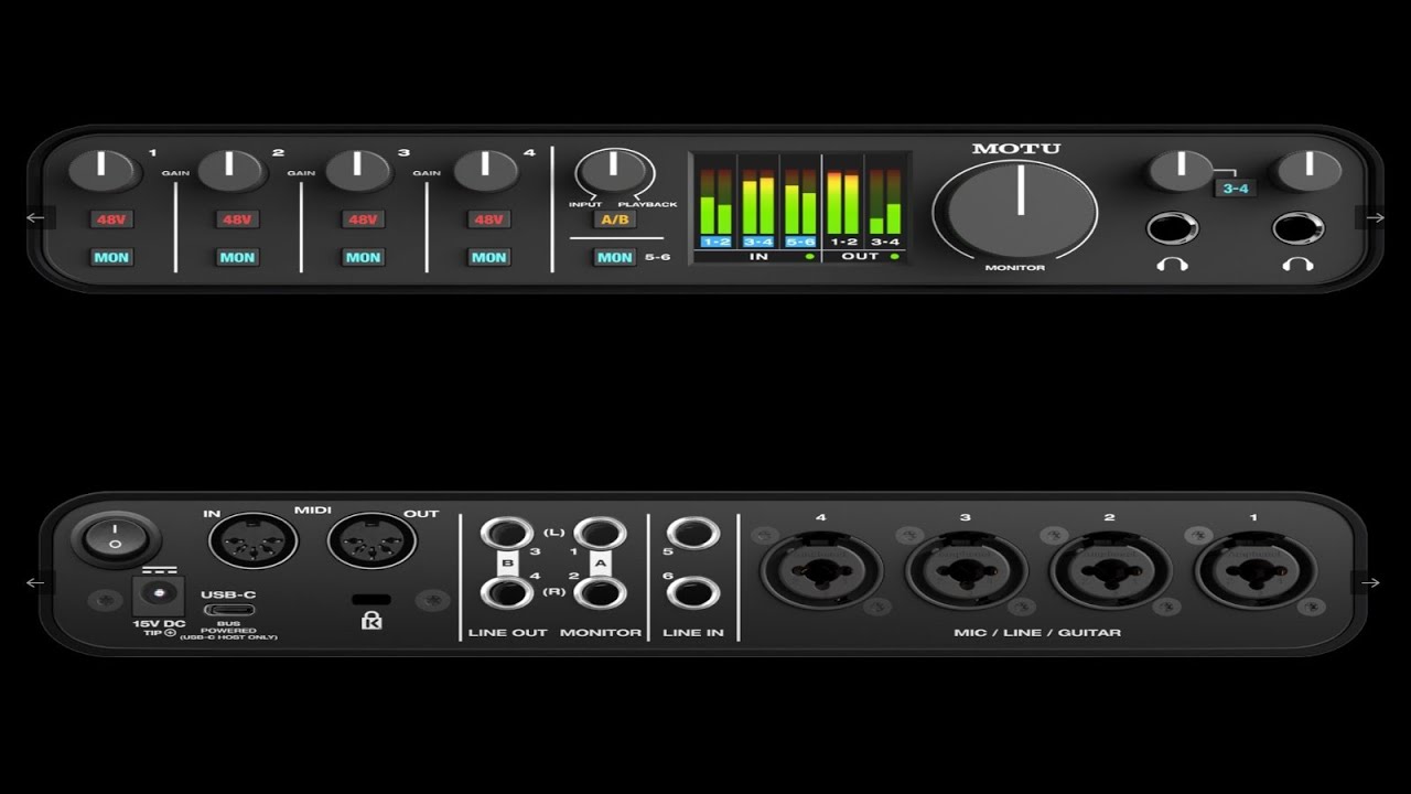 4 MIC IN SOUND CARD /MOTU M6 - YouTube