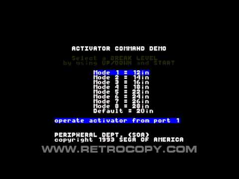 Activator Command Demo (Sega Genesis / Mega Drive) - Intro - YouTube