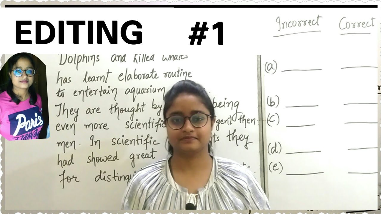 Editing | #1exercise | #editing_practice | #grammar_10&11_class - YouTube