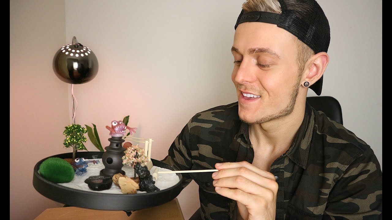 ASMR Zenny Zen Garden [Unboxing,Tapping, Whispering, Sand Sounds, Mood ...