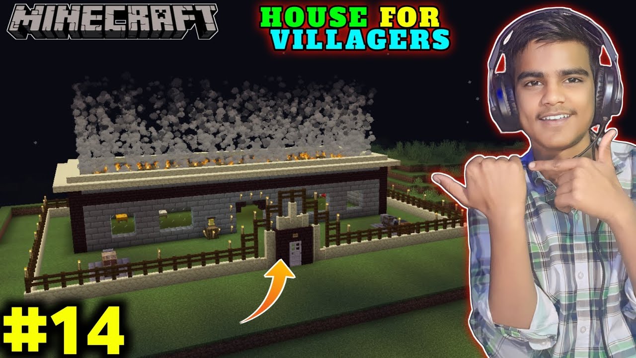 Make A House For My Villagers In Minecraft | GAMEPLAY #14 - YouTube