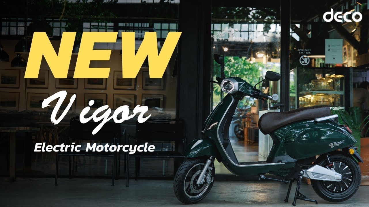 NEW Vigor มอเตอร์ไซค์ไฟฟ้า deco 2000W - YouTube