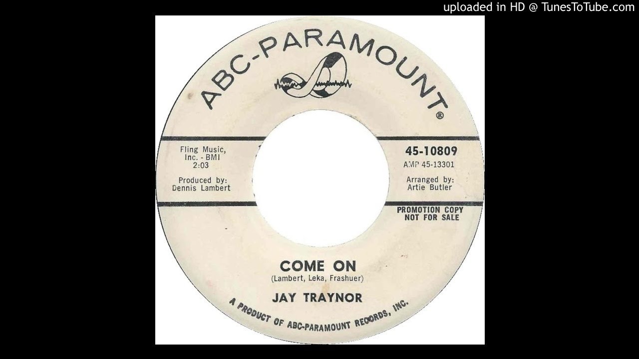 21 Come On-Jay Traynor - YouTube