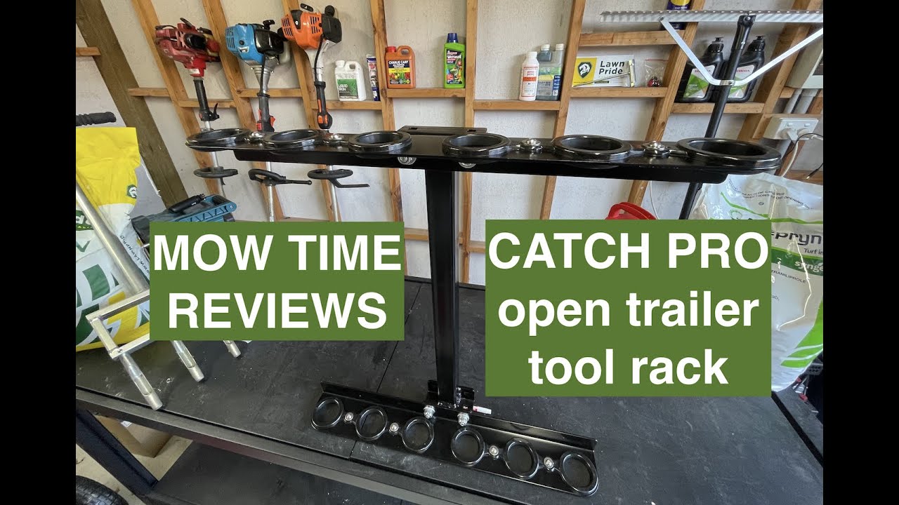 The CATCH PRO open trailer hand tool rack. Unboxing & review. - YouTube