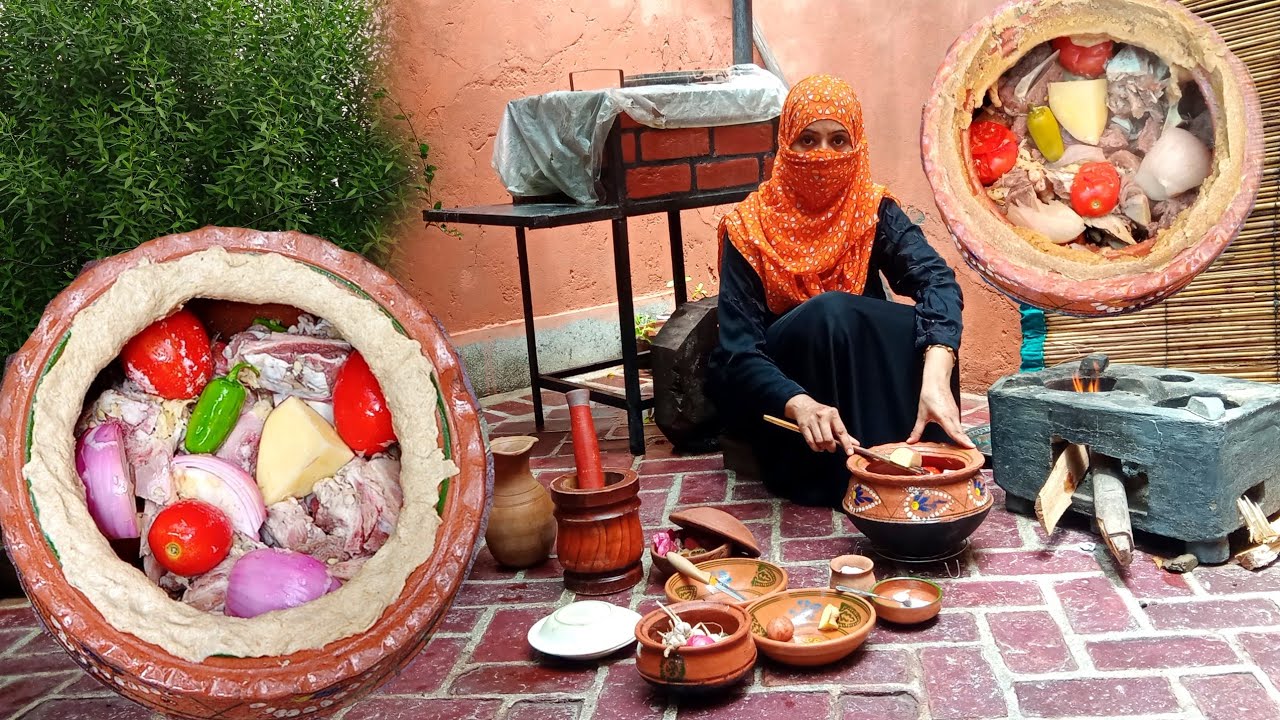 Dum Pukht Recipe | Traditional Dum Pukht Pakistan Village Style |Beef ...