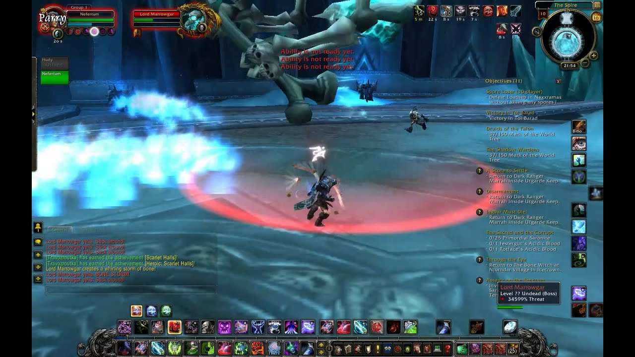 World Of Warcrats - ICC 1st boss - YouTube