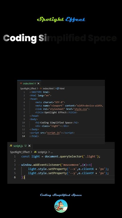 Spotlight Effect using CSS. #css #html #tutorial #project #shorts - YouTube
