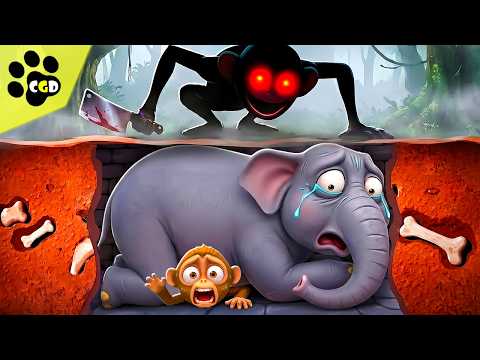 BABY MONKEY Builds A SECRET BUNKER To Save ELEPHANT! - I Am Monkey
