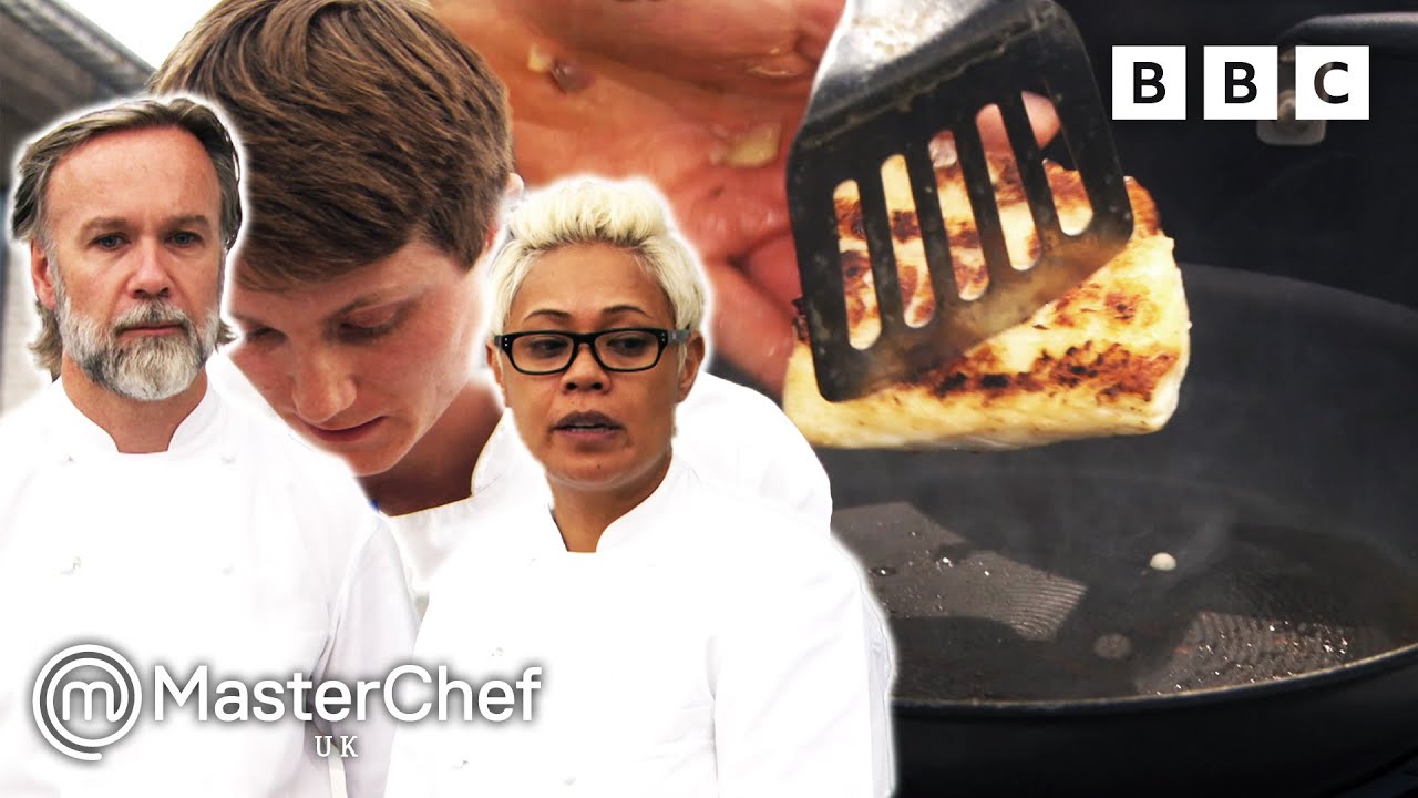 Contestant Loses Focus and Burns Fish! | MasterChef: The Professionals ...