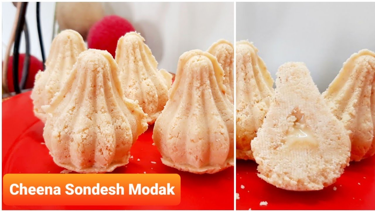 How to make jolbhora chhena sondesh modak | Modak Recipe |Sandesh Modak ...