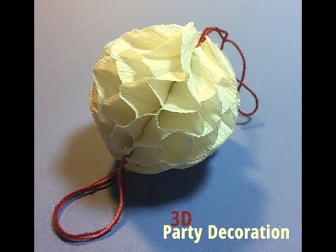 3D Party Decoration - YouTube