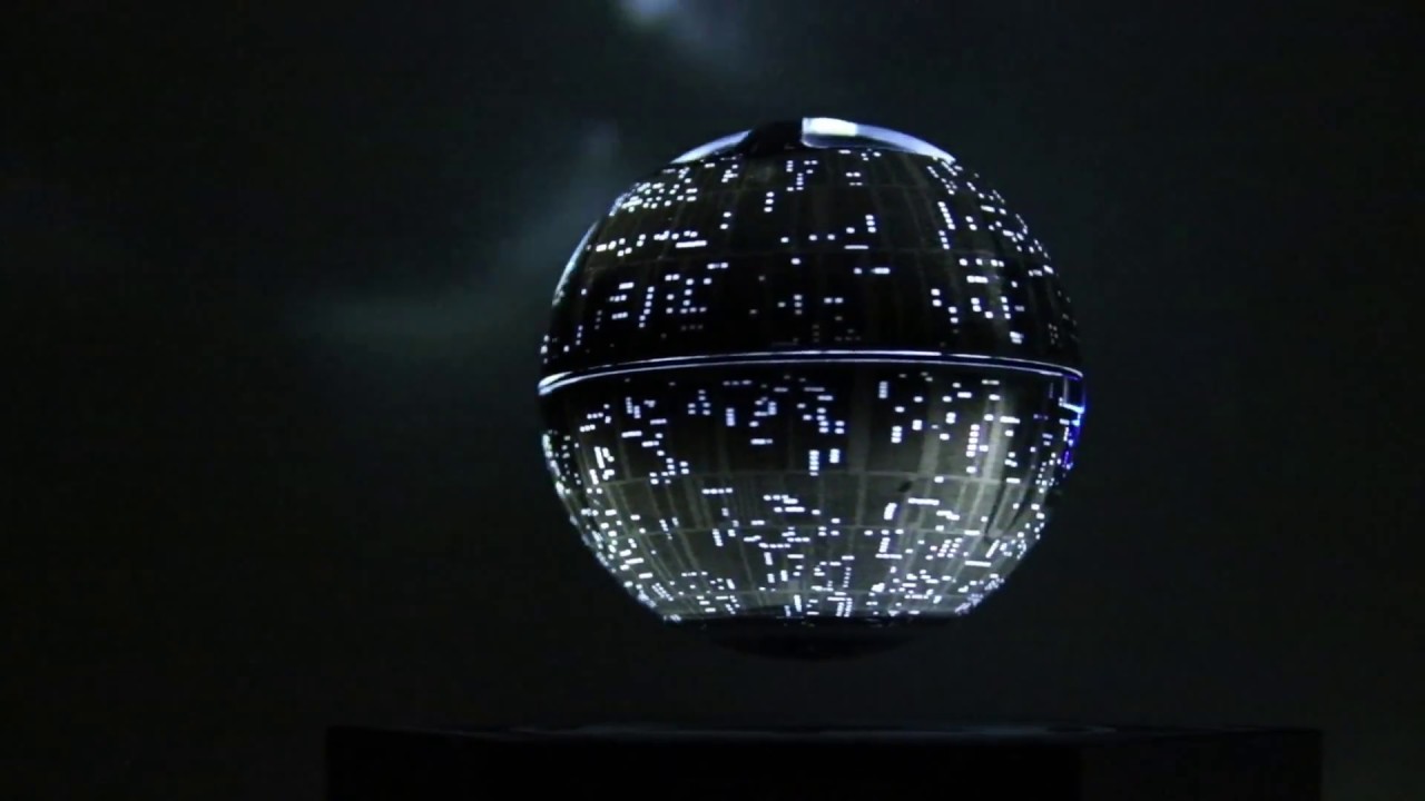 Death Star floating speaker - YouTube