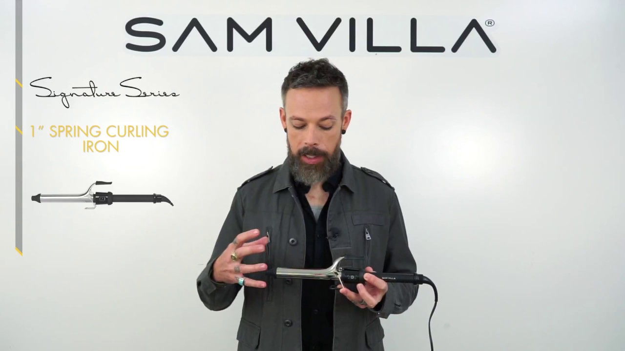 Sam Villa Signature Series 1" Spring Curling Iron Features and Benefits ...