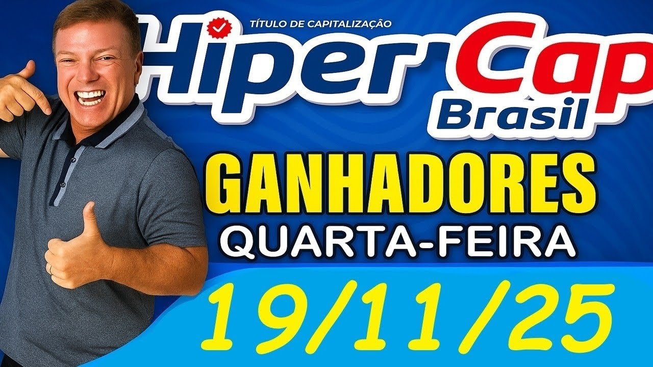 HIPER CAP BRASIL 🍀 Ganhadores dia 19/11/25 💰 - YouTube