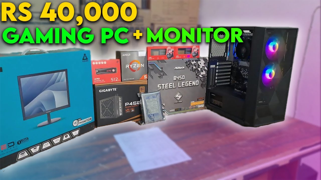 Rs 40000 Gaming PC Build | Ryzen 5 5600G [Gaming PC] #pcbuild #techpc7 ...