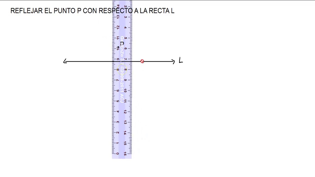 REFLEXION DE UN PUNTO CON RESPECTO A UNA RECTA - YouTube