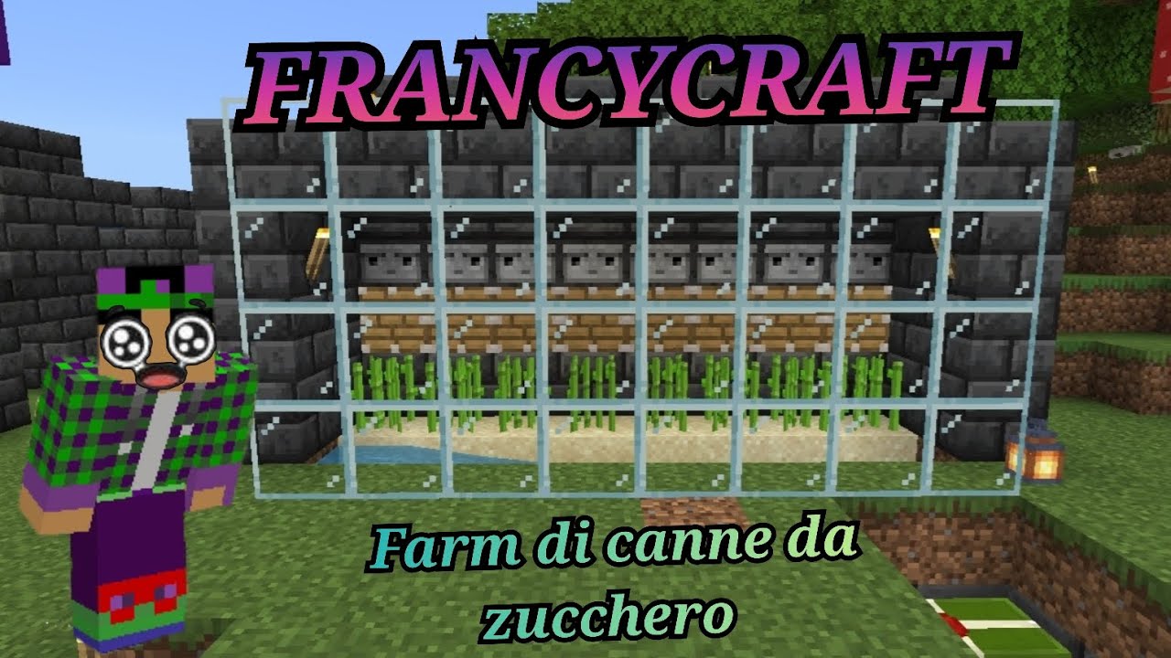 Costruisco la farm di canne da zucchero nel mio mondo di Minecraft #18 ...