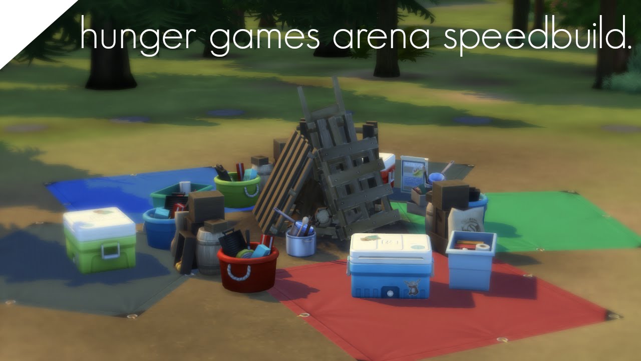 hunger games arena speedbuild: the sims 4 - YouTube