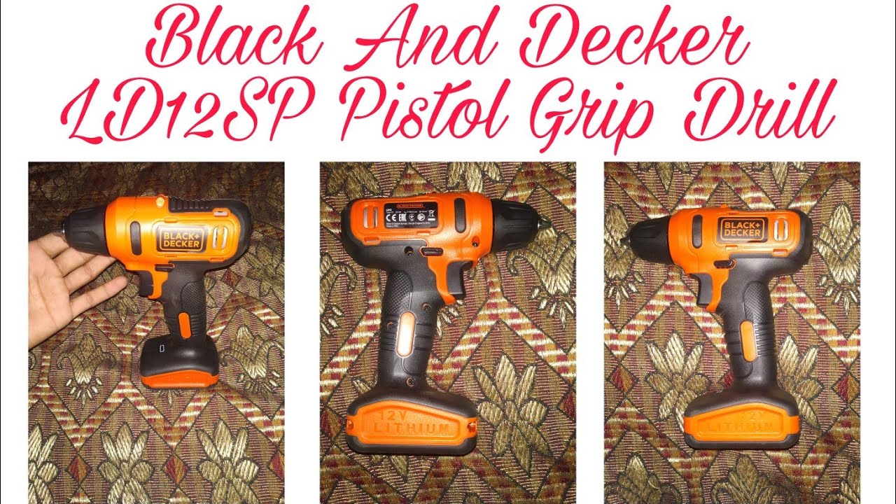 Black and Decker LD12SP Pistol Grip Drill unboxing - YouTube
