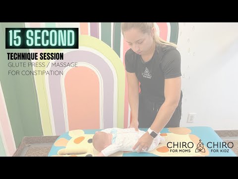 15 Second Technique - Glute Press / Massage for Constipation - YouTube