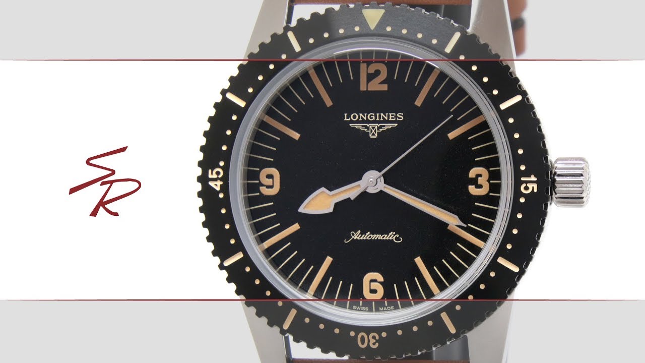 LONGINES Heritage Skin Diver 42mm L28224562 - YouTube